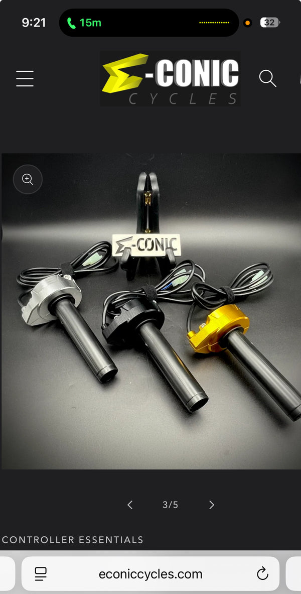 Controller Essentials: PREWIRED (FD) SurRon Style Throttle w Choice of – E-Conic Cycles