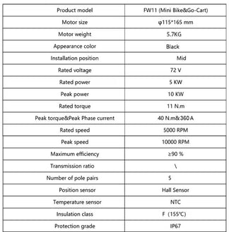 Sotion FW11 Hall Sensor Motor w #35 Sprocket (11T) – E-Conic Cycles