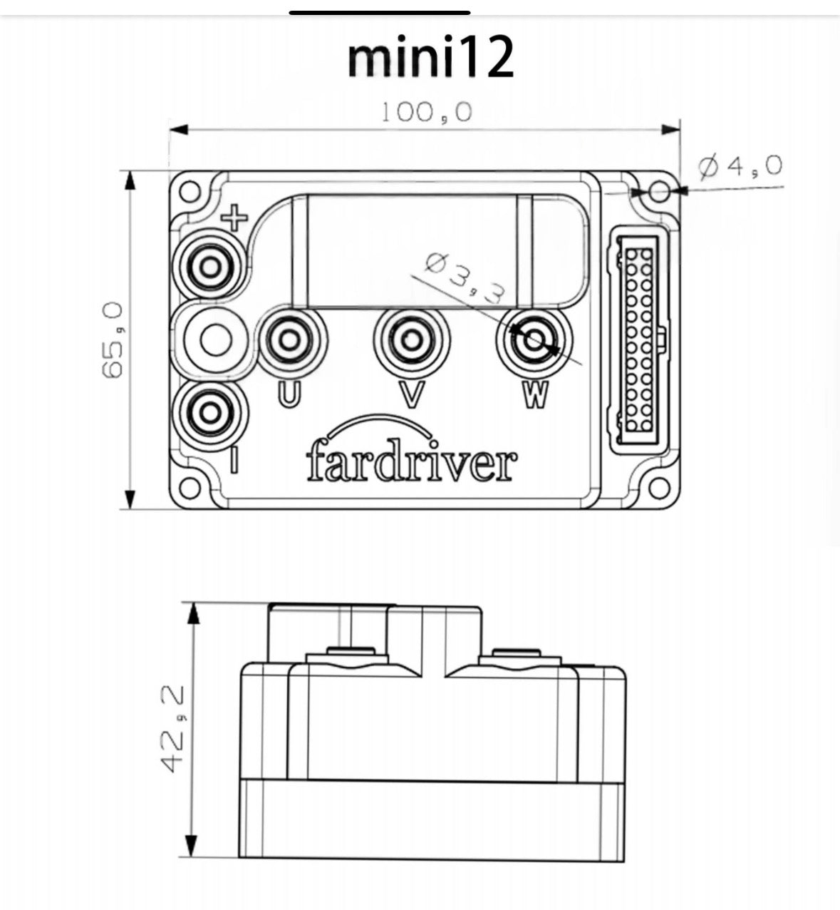 FarDriver Mini 12 w Bluetooth (TY72V80A) – E-Conic Cycles
